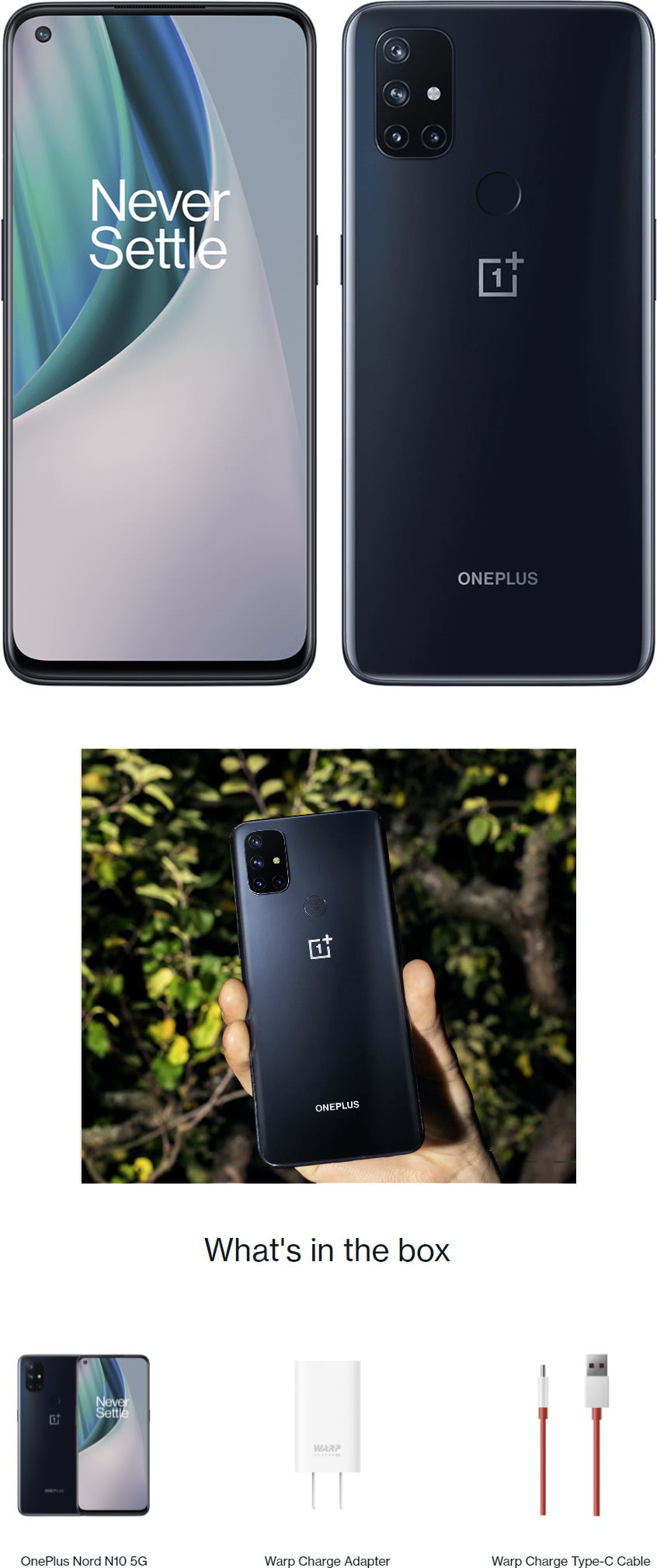 OnePlus Nord N10 5G Page Plus Cellular